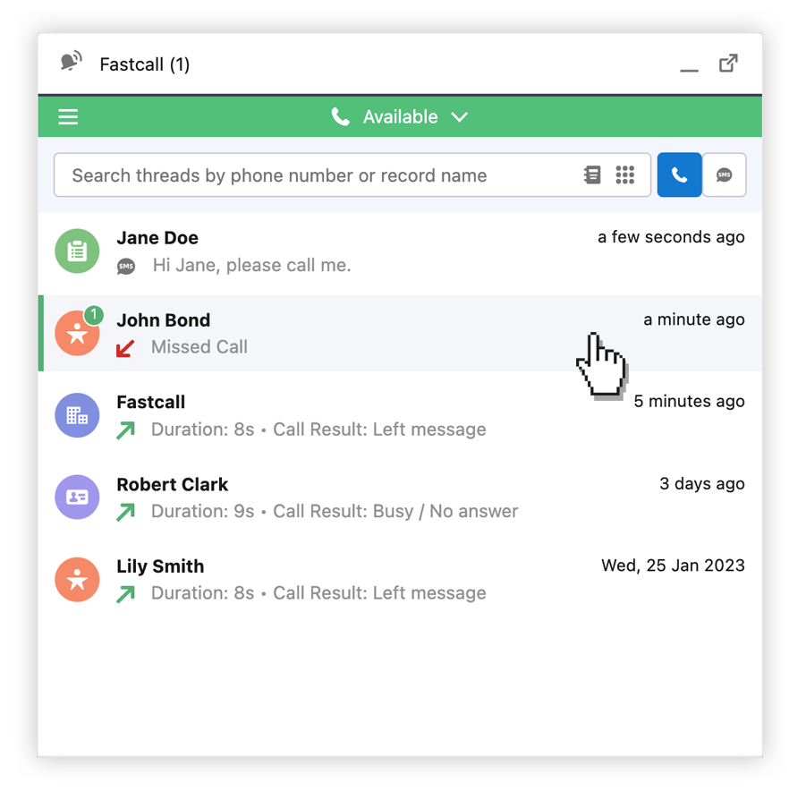Native Task Records - Fastcall