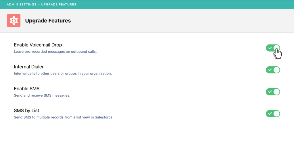 Unit - Setting up Voicemail Drop - Fastcall